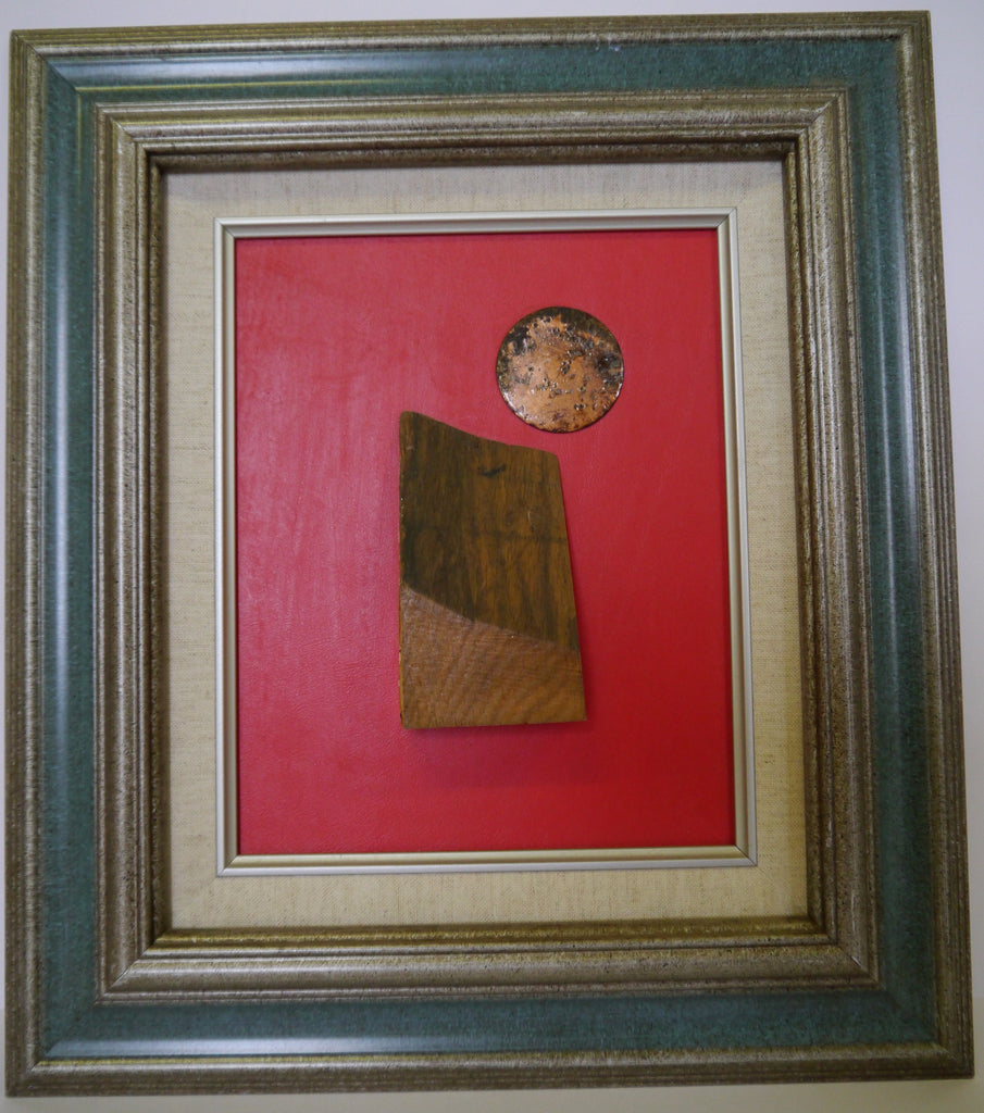 Framed HMS Victory Copper & Wood | rube
